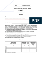 How To Fill Gratuity Form F | PDF | Gratuity | Government