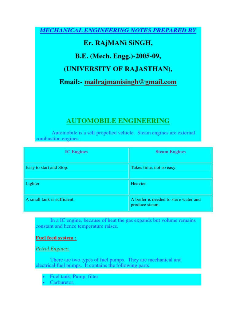 Mechanical Engineering Notes | PDF | Friction | Force
