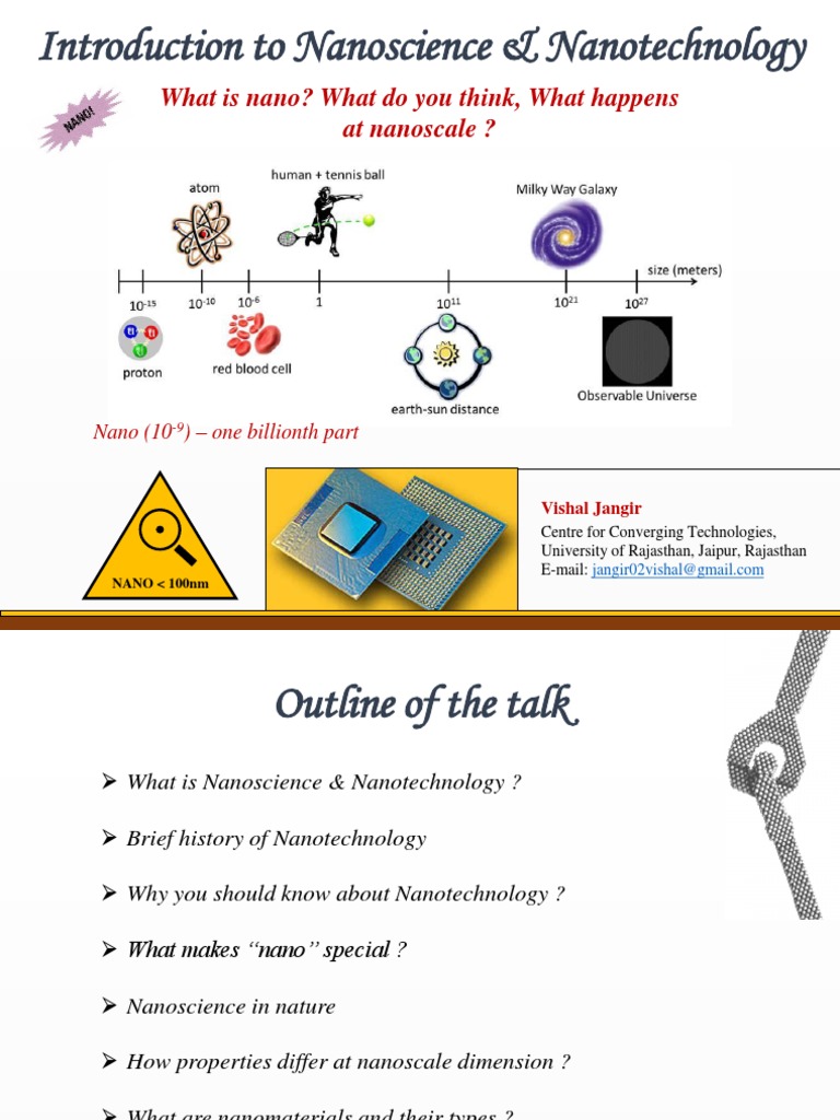 Introduction To Nanoscience & Nanotechnology | PDF | Nanotechnology | Nanomaterials