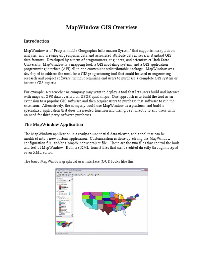 Map Window Overview | Download Free PDF | Geographic Information System ...