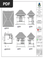 Denah Pos Jaga Skala 1:40 | PDF