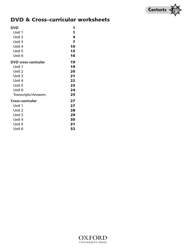DVD & Cross-Curricular Worksheets: Unit 2 Unit 3 Unit 4 | PDF | Horses ...