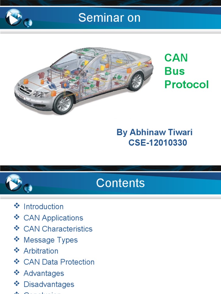 Seminar on: CAN Bus Protocol | Electronics | Network Architecture