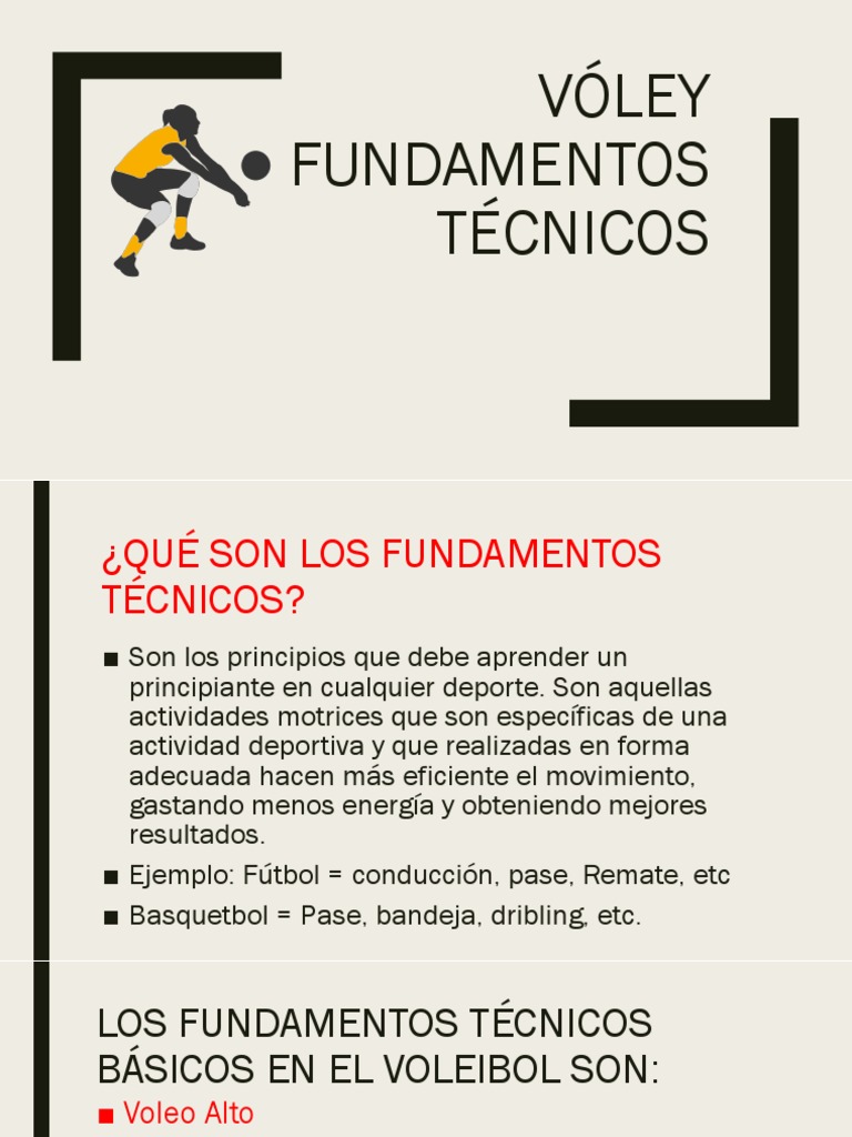 Vóley FUNDAMENTOS TECNICOS | PDF | Vóleibol | Juegos de habilidad física