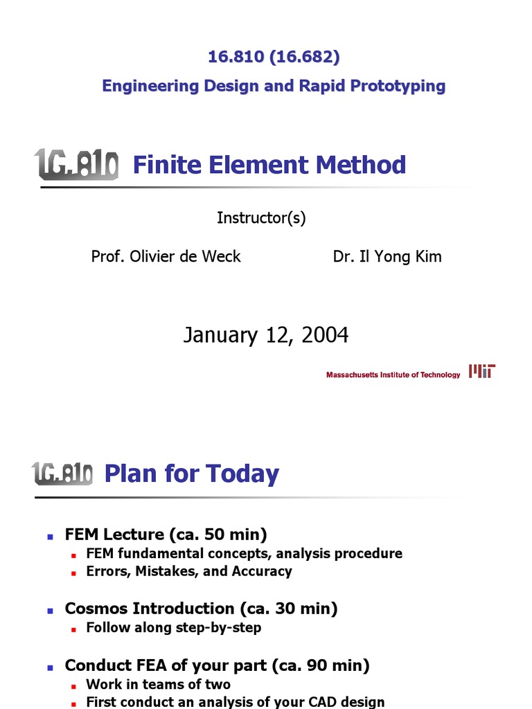 Fem Basics | PDF | Finite Element Method | Equations