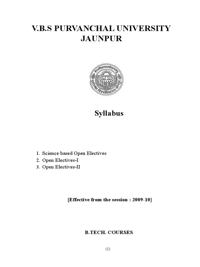 Open Electives For II IV Year | PDF | Alloy | Laser