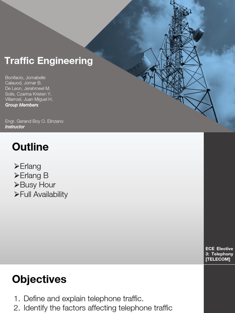 TELECOM Lecture 13 Traffic Engineering | PDF | Telephony | Information ...