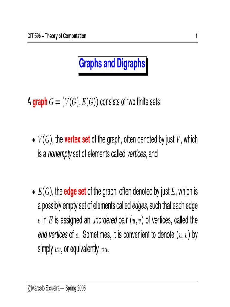 Graph PDF | PDF | Vertex (Graph Theory) | Combinatorics