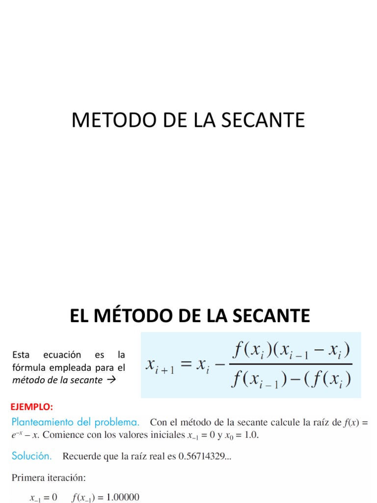 Metodo de La Secante | PDF