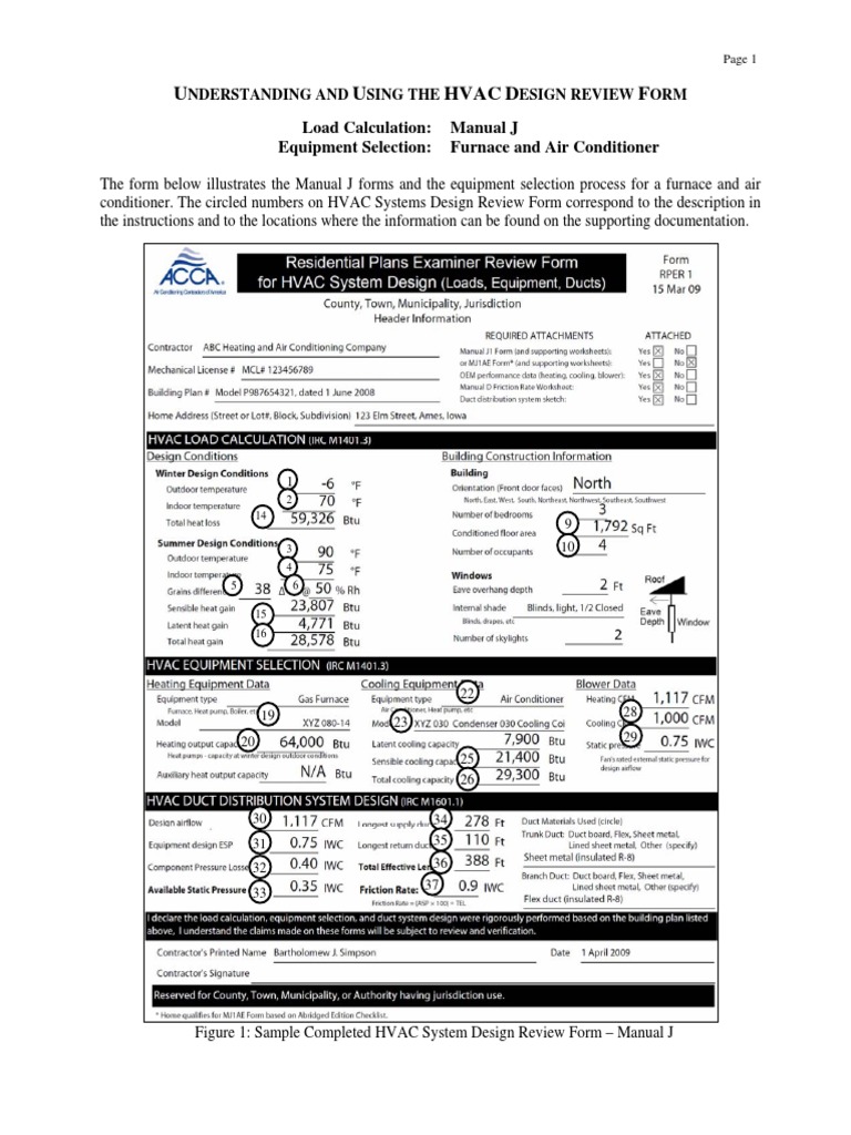 Furnace AC Example PDF | PDF | Air Conditioning | Hvac