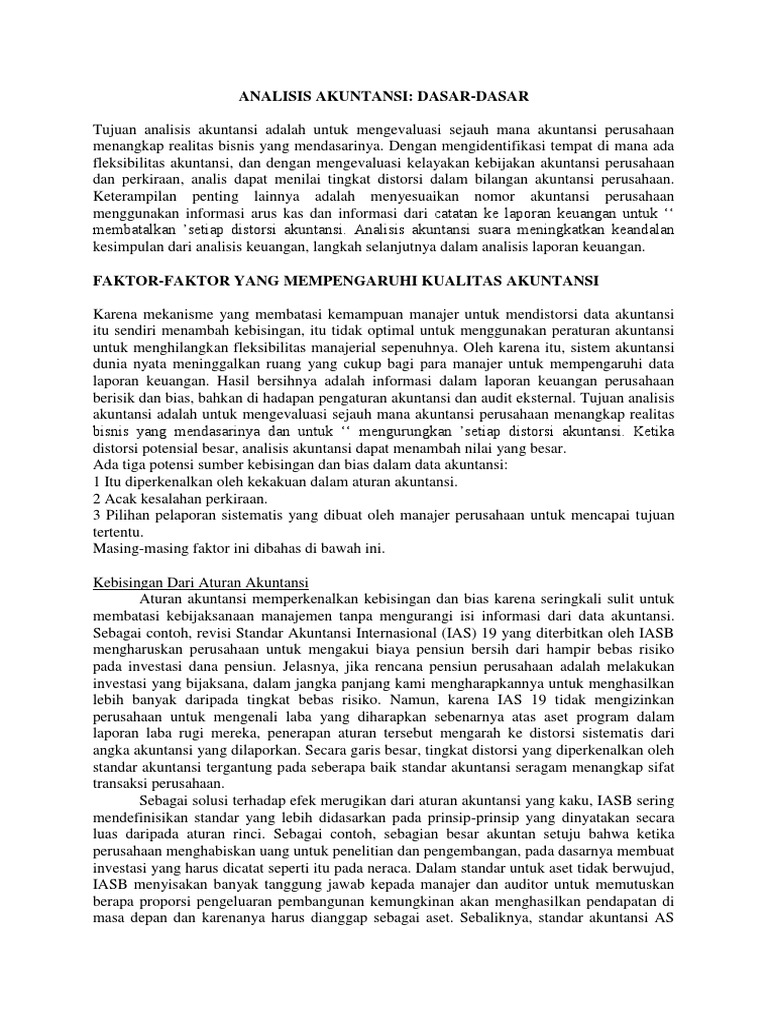 Bab 3 Analisis Akuntansi | PDF