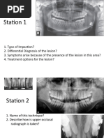 Dental OSCE Station Examples and Marking | PDF | Tooth | Dentist