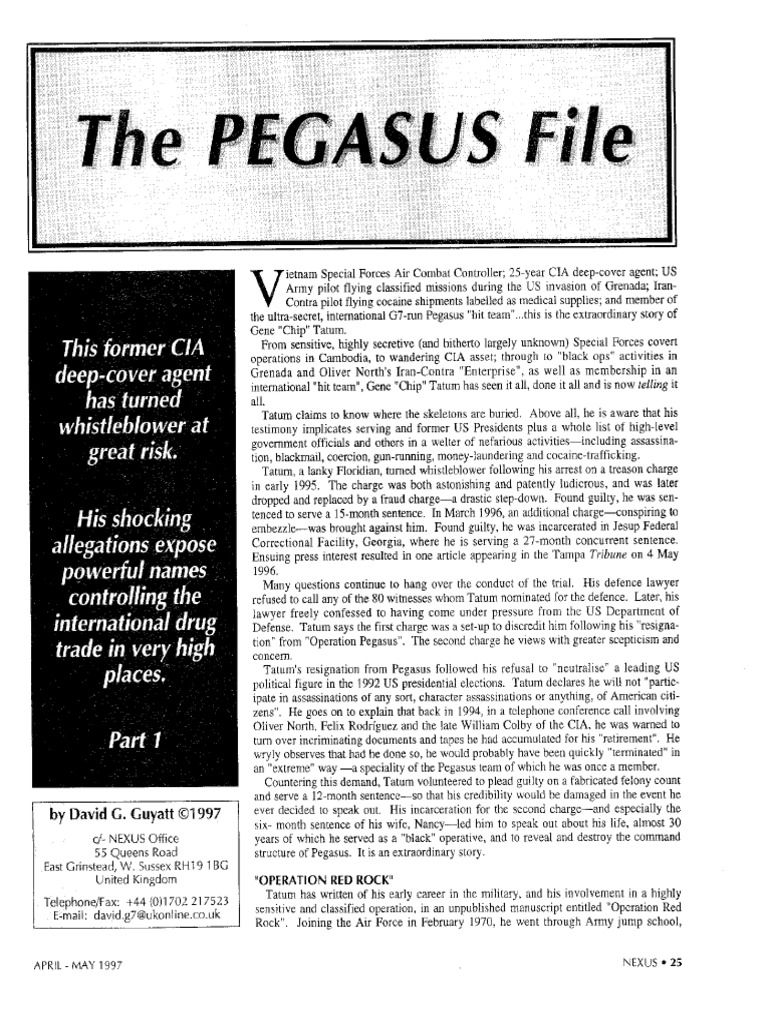 The Pegasus File by Chip Tatum PDF | PDF