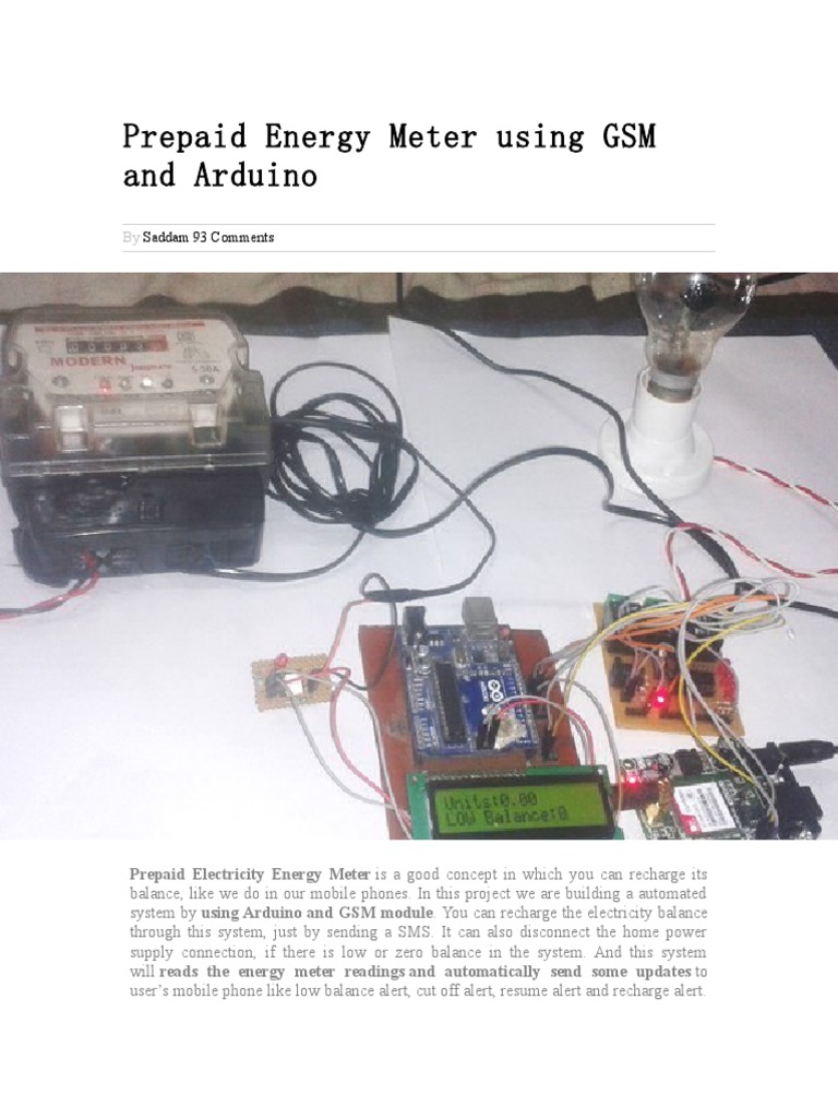 Prepaid Energy Meter Using GSM and Arduino: Saddam 93 Comments ...