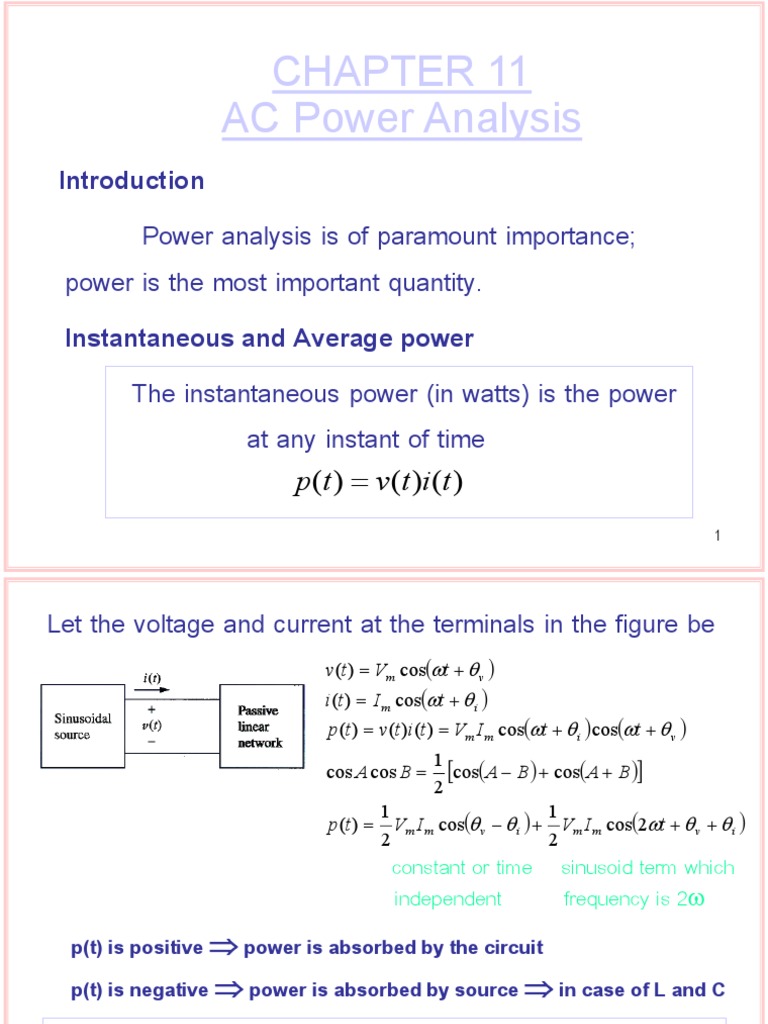 AC Power Analysis | PDF | Ac Power | Electrical Impedance