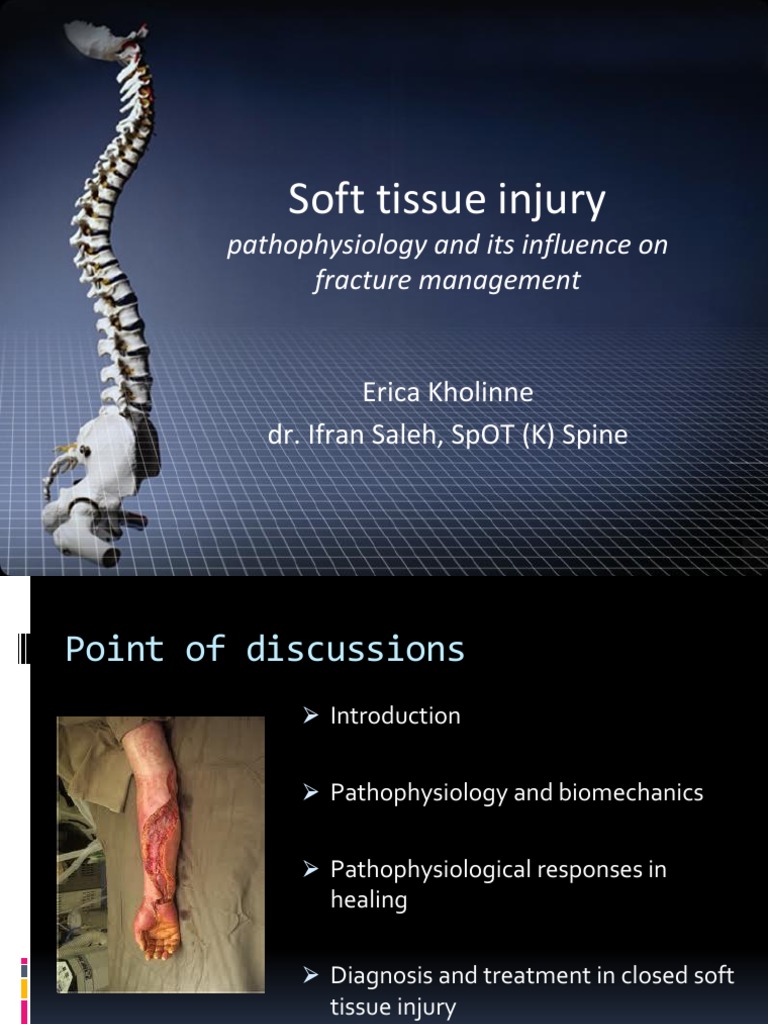 Soft Tissue Injury Pathophysiology - Erica | PDF | Healing | Inflammation