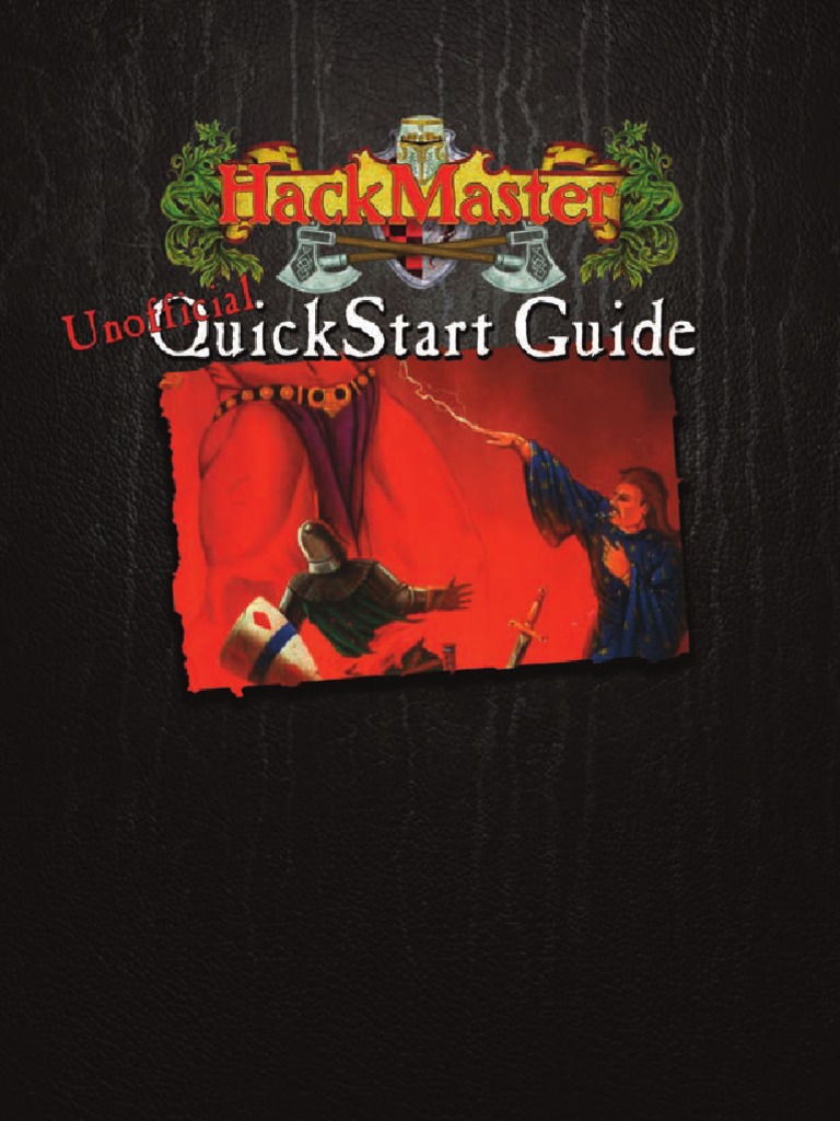 HackMaster QuickStart Guide | PDF | Role Playing Games | Tabletop Games