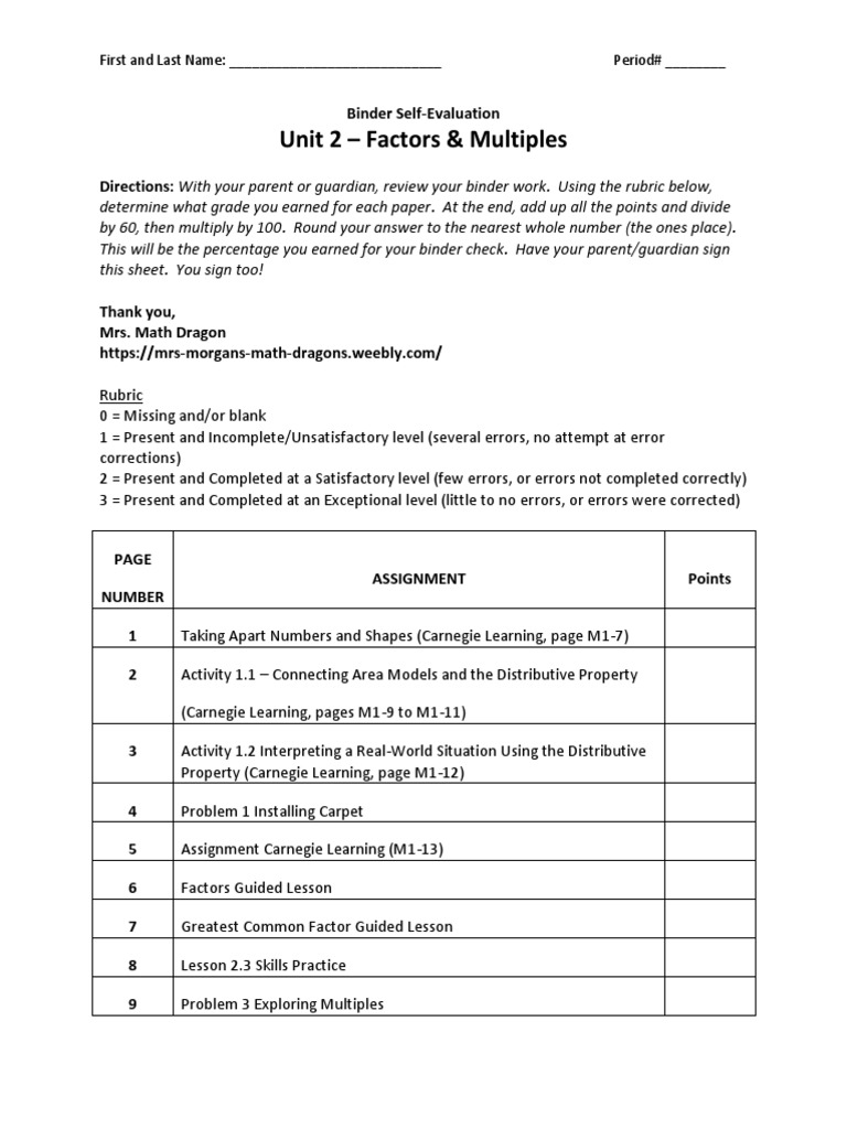 Unit 2 Binder Check | PDF | Behavior Modification | Cognition