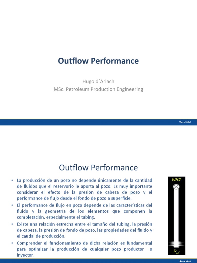 Outflow Performance HugoDarlach | PDF | Líquidos | Presión