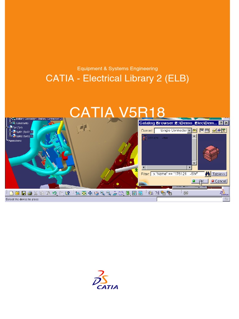 Catia V5R18: CATIA - Electrical Library 2 (ELB) | PDF | Electrical Connector | Computer Engineering