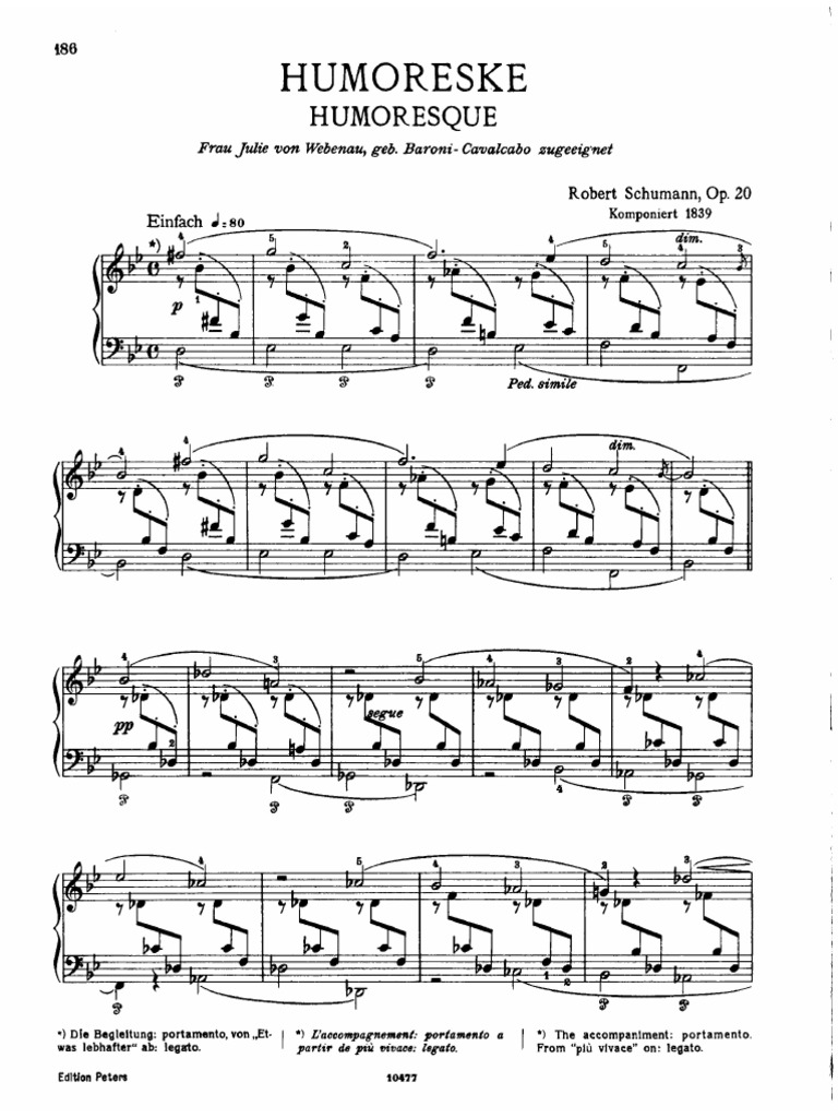 Schumann Humoreske | PDF
