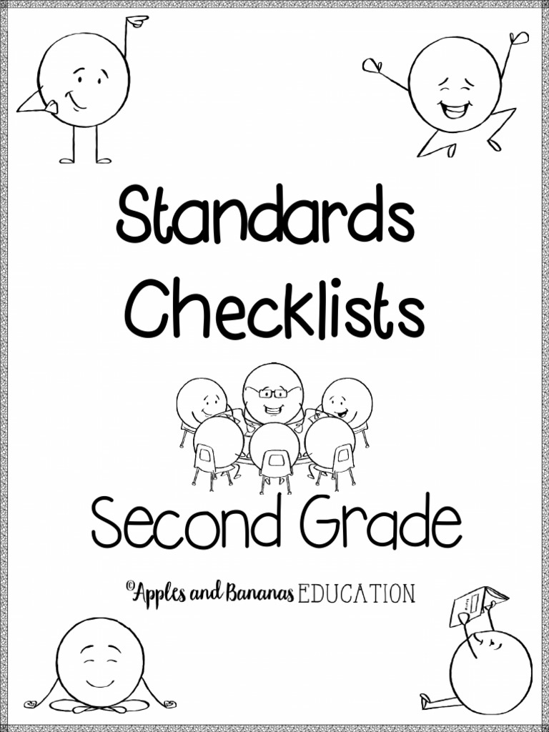 Standards Checklists: Second Grade Second Grade | PDF | English ...