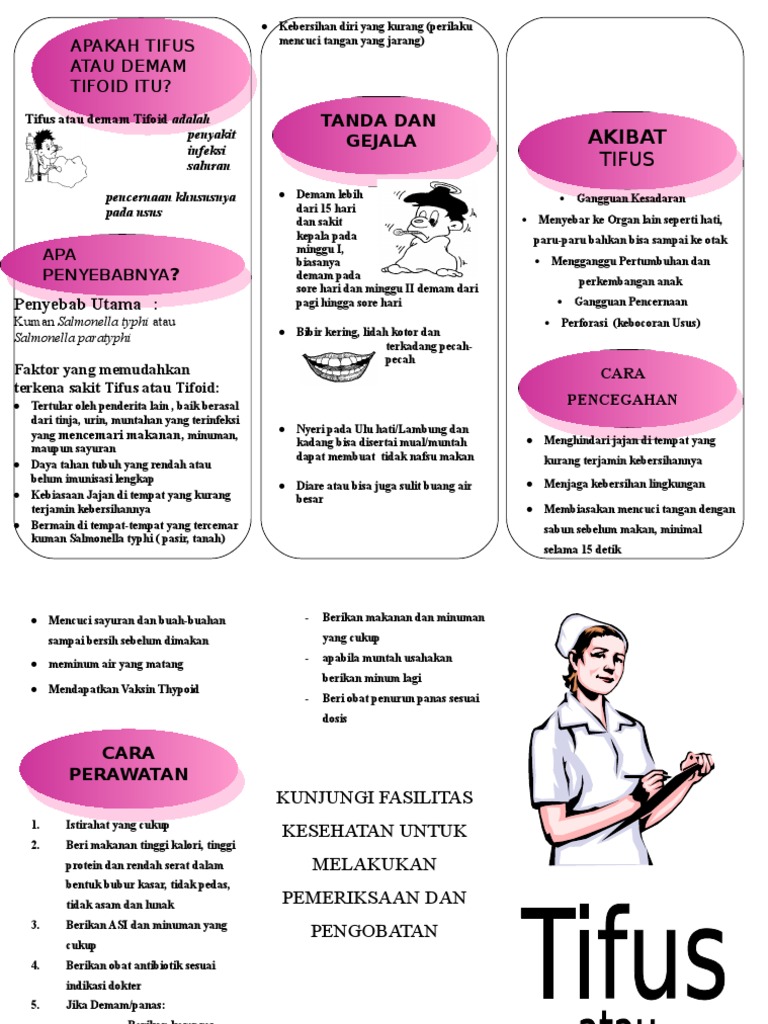 Leaflet Demam Tifoid | PDF