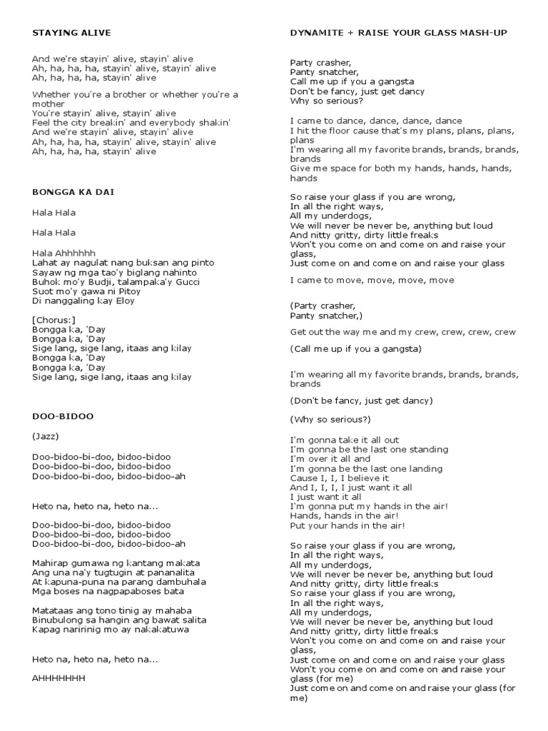 Acapella Song Arrangement | PDF | Leisure