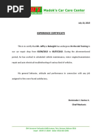 ITI Electrician Work Experience Certificate | PDF