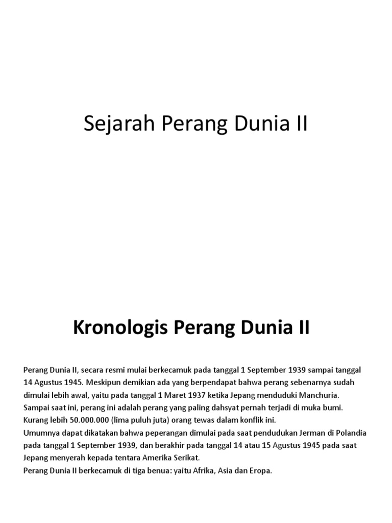 Sejarah Perang Dunia Ii Pdf