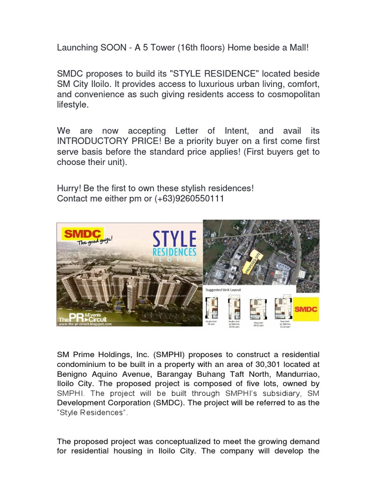 SMDC | PDF | Urban Planning | Business