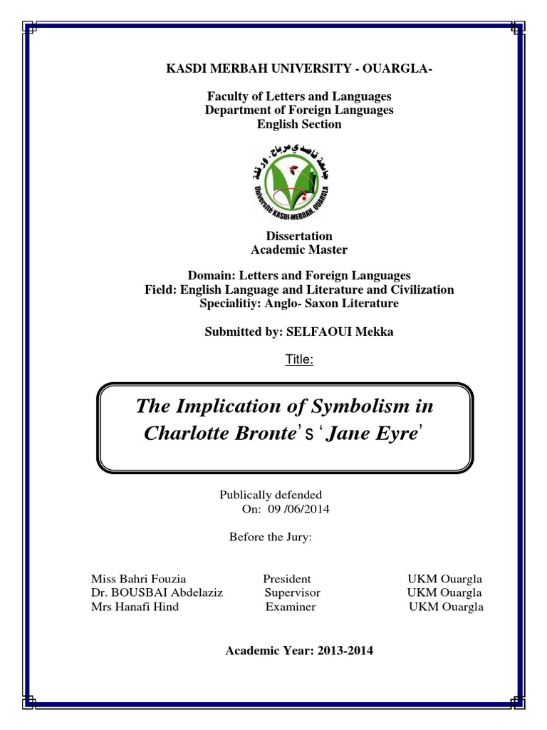 The Implication of Symbolism in Jane Eyre | PDF | Charlotte Brontë ...