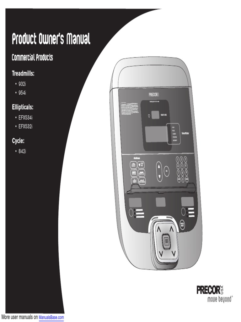 Precor Treadmill 932i PDF | PDF | Ac Power Plugs And Sockets ...