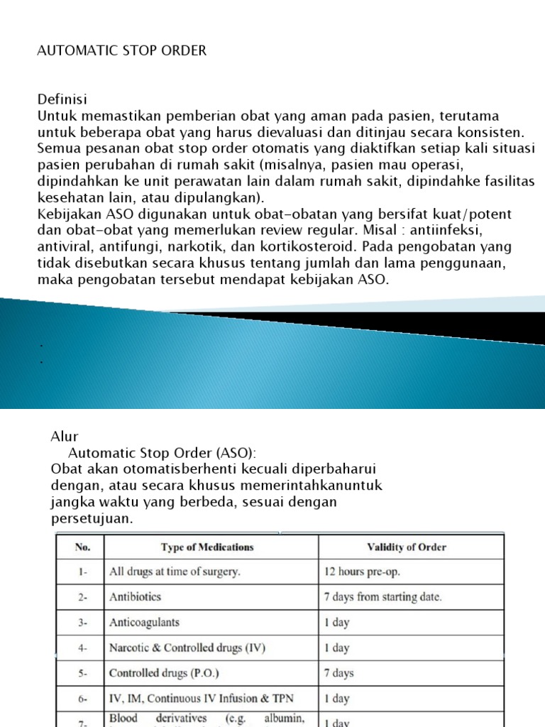 Automatic Stop Order | PDF