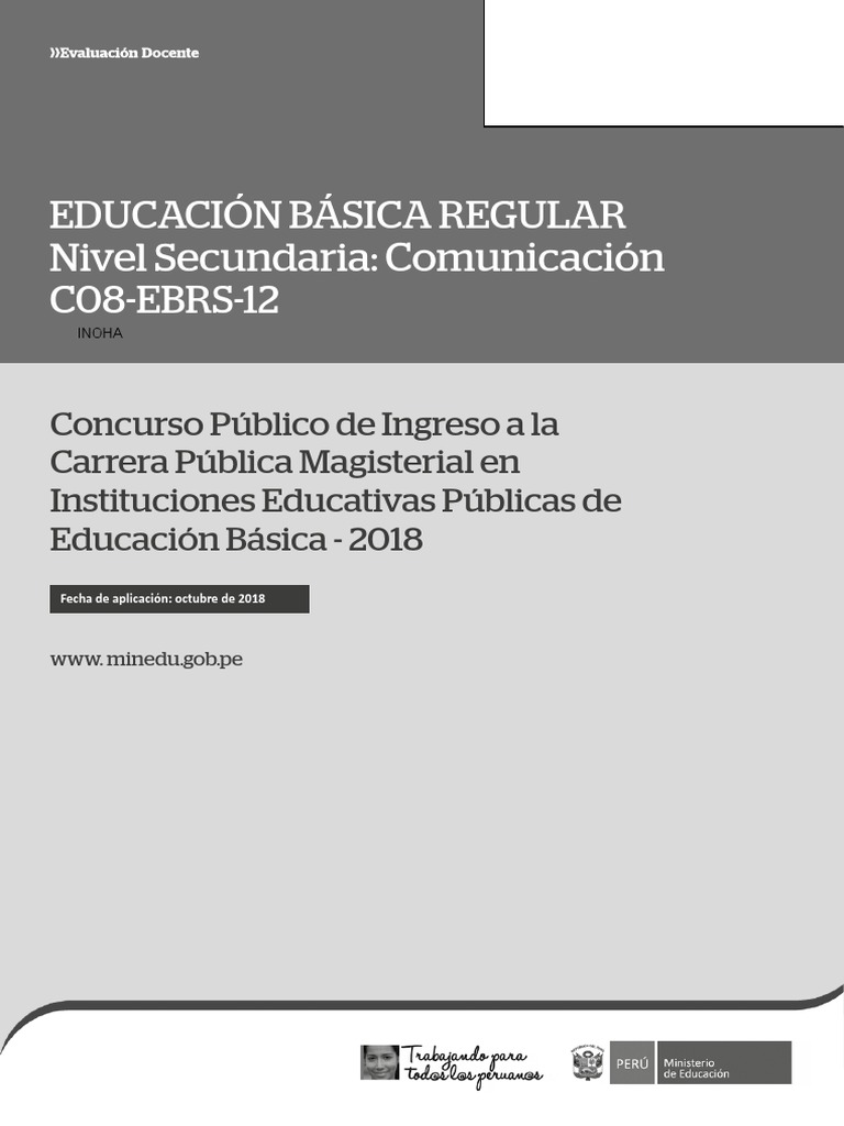 C08-EBRS-12 EBR Secundaria Comunicación - INOHA PDF | PDF | revolución Francesa | Pobreza