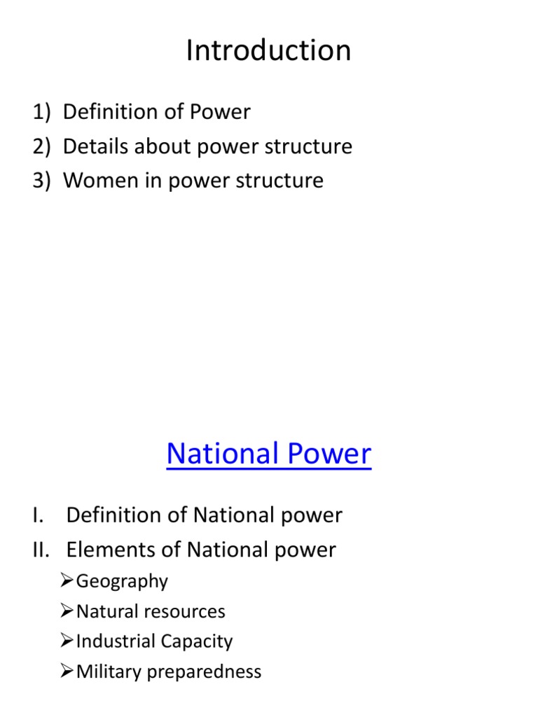 Women Power and Structure in International Relation | PDF | Polarity ...