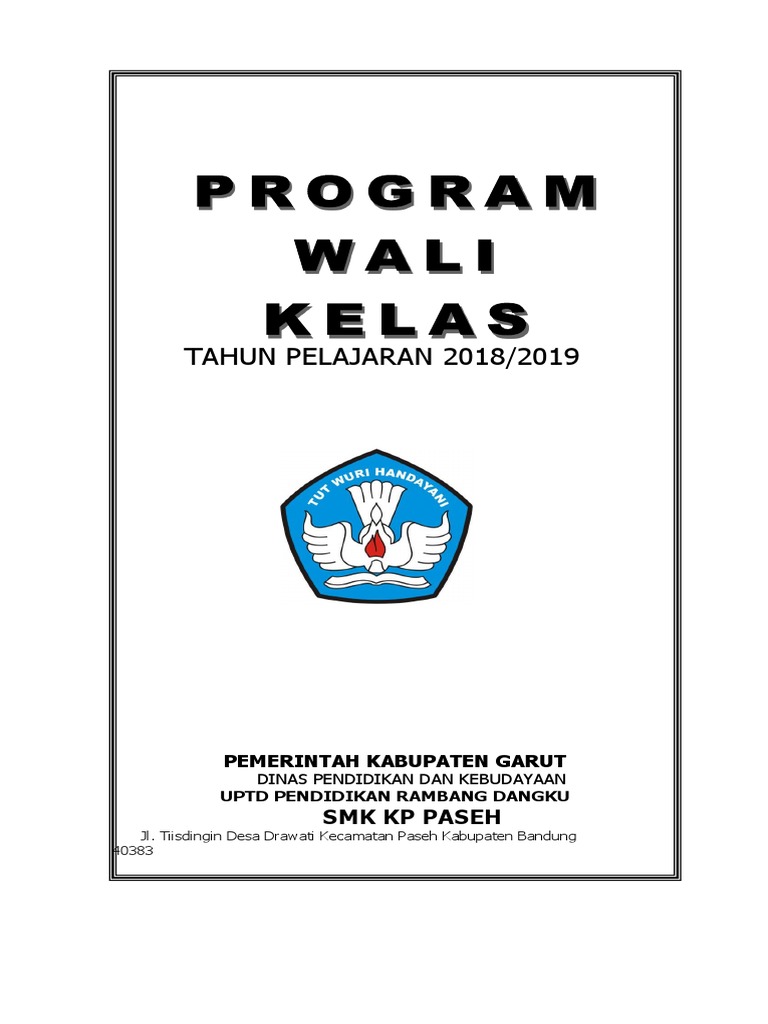 Program Wali Kelas TKR | PDF