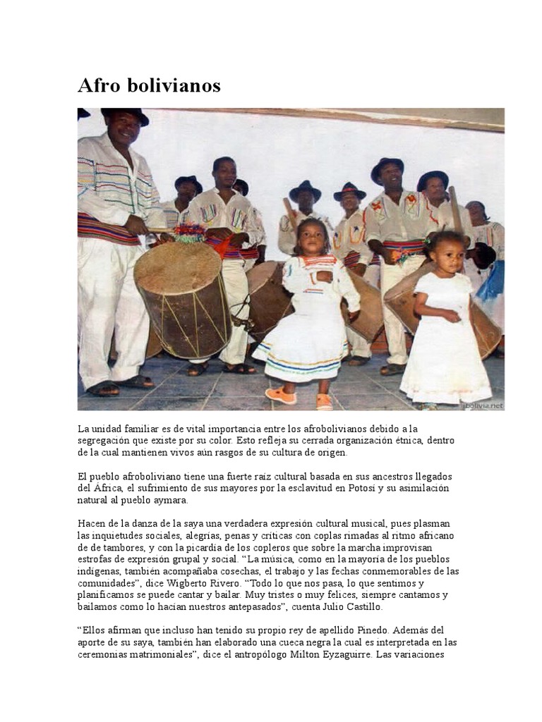 Afro Bolivianos | PDF