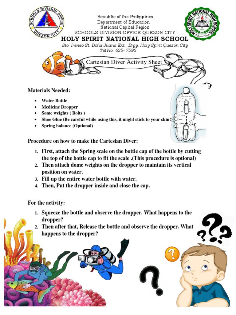 Cartesian Diver Experiment Guide | PDF
