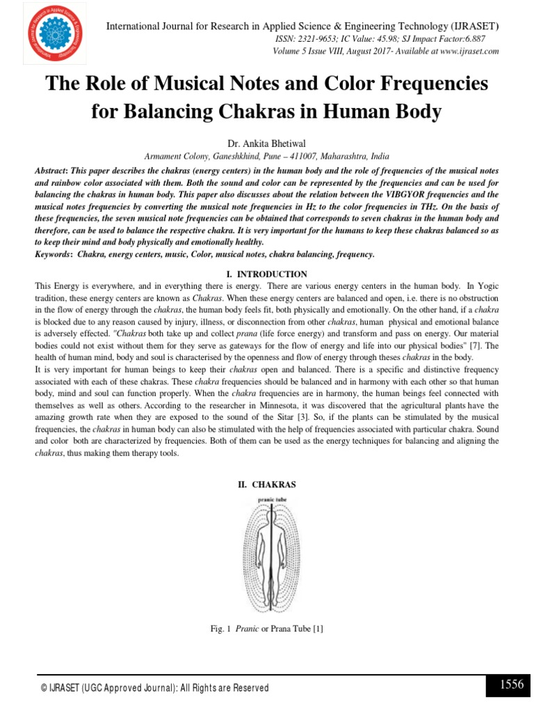 The Role of Musical Notes and Color Frequencies For Balancing Chakras ...