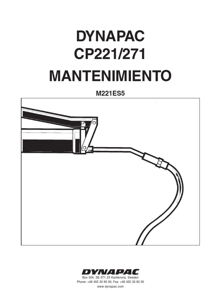 Mantenimiento de las compactadoras de neumáticos Dynapac CP221 y CP271 ...