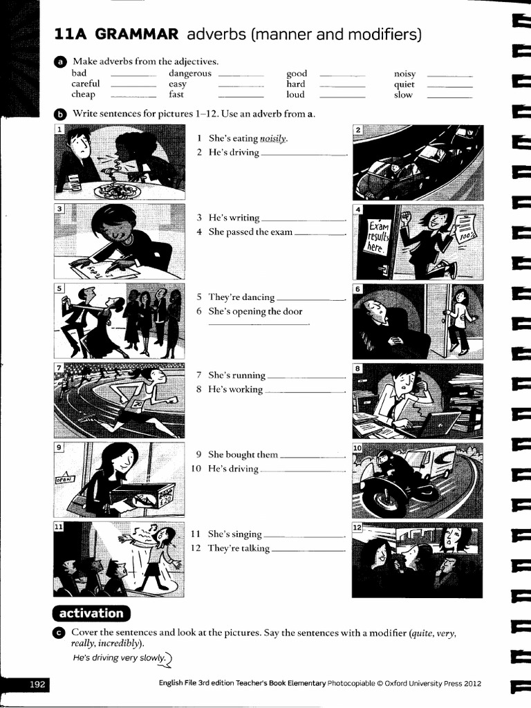 Grammar Activities Files 11-12 | PDF