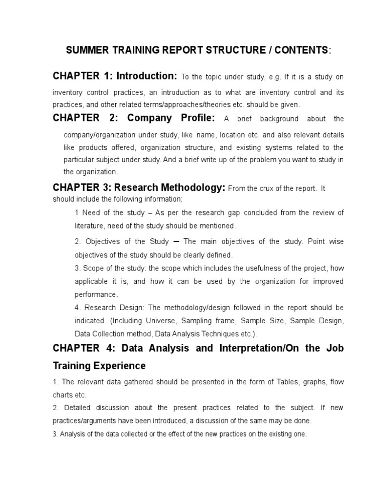 MBA Summer Internship Guidelines | PDF | Data | Data Analysis