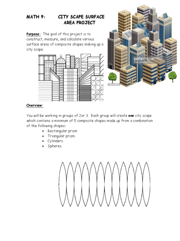 Math 9: City Scape Surface Area Project: Purpose: The Goal of This ...