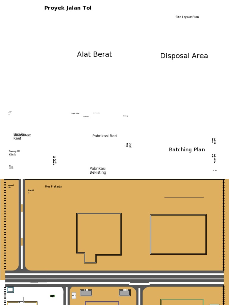 Alat Berat Disposal Area: Site Layout Plan | PDF