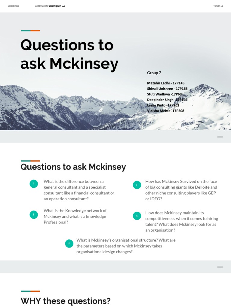 Assignment 2 - Group 7 | Download Free PDF | Mc Kinsey & Company | Consultant