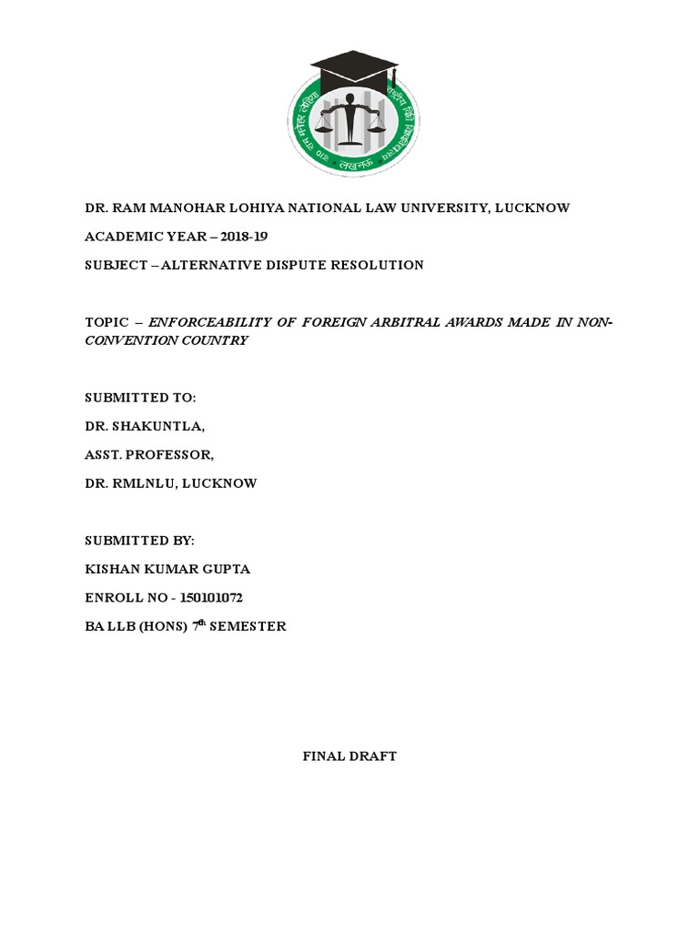 Adr FD | PDF | Arbitration | Judgment (Law)