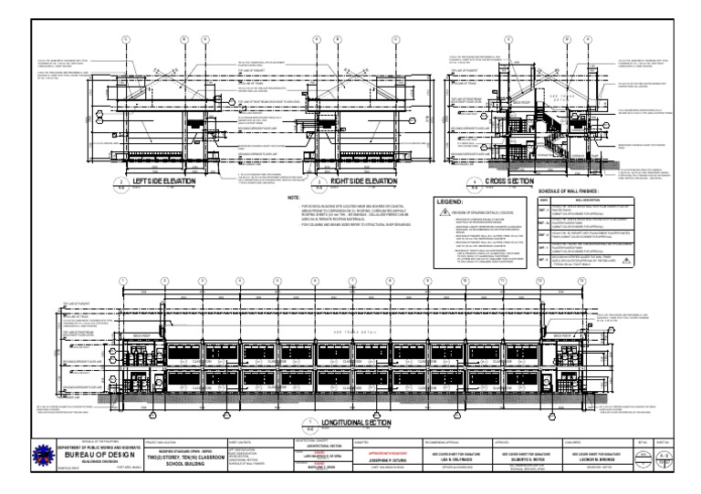 Left Side Elevation Right Side Elevation Cross Section: Bureau of ...