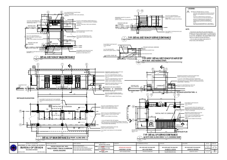 Typ. Detail Section of Service Entrance: Legend | PDF | Wall | Concrete