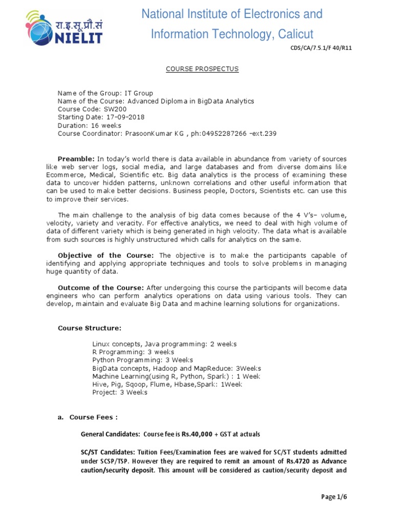 Final Cert 2018 | PDF | Big Data | Apache Hadoop